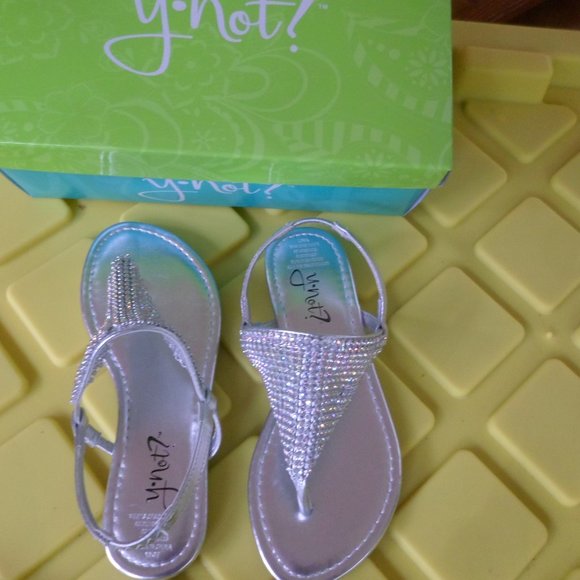 y.net? | Shoes | Girls Thong Sandalssilver Szm By Ynot Nib | Poshmark